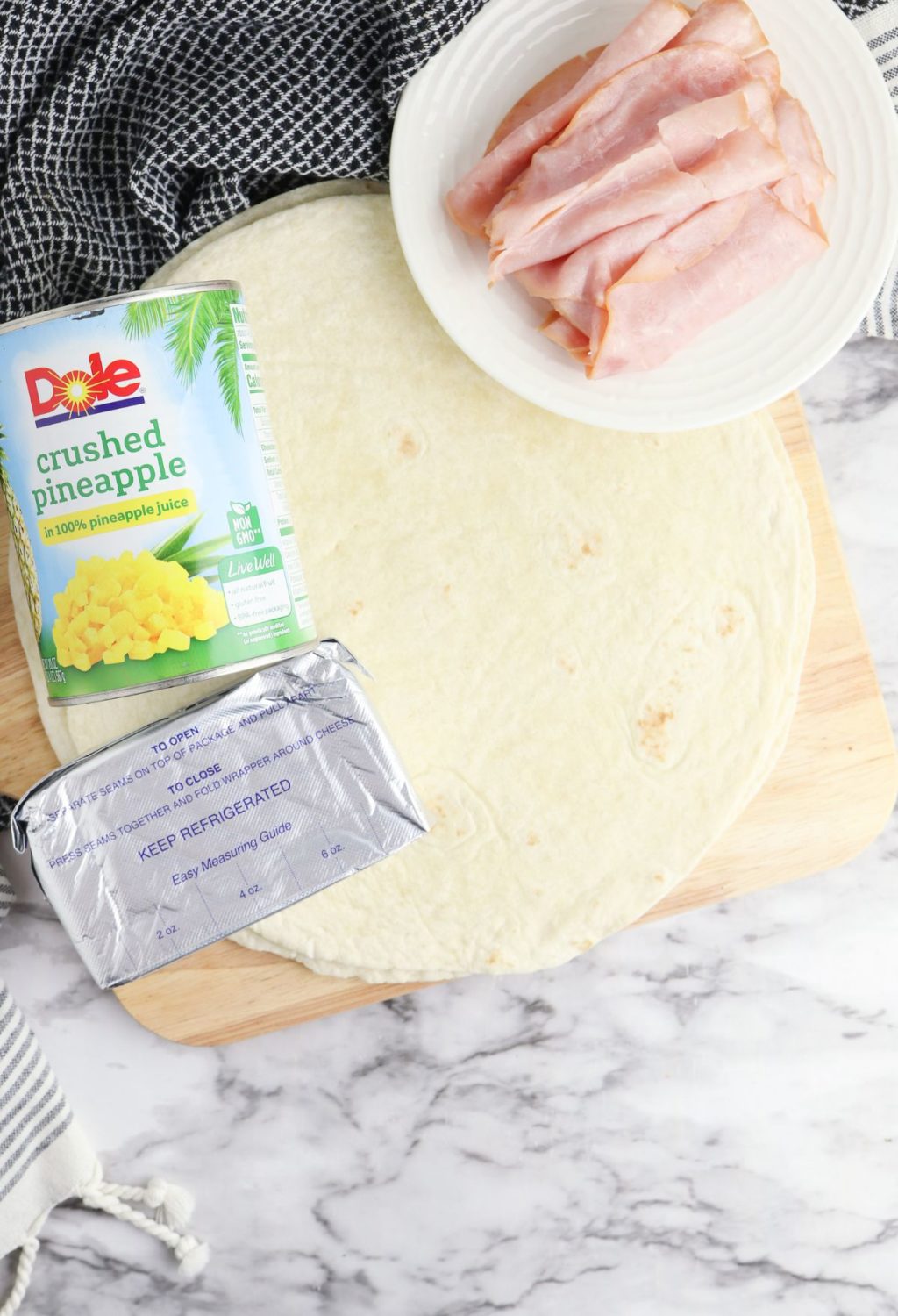 Ham And Pineapple Hawaiian Pinwheels | Easy Everyday Recipes