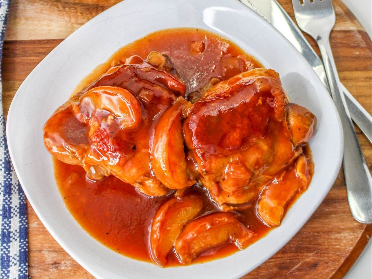 Crown Peach Whisky Chicken Dinner Recipe | Easy Everyday Recipes