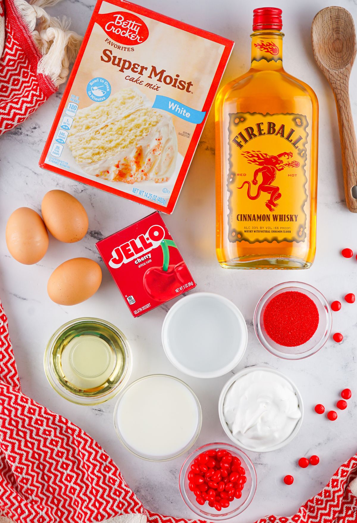 Red Hot Fireball Poke Cake | Easy Everyday Recipes