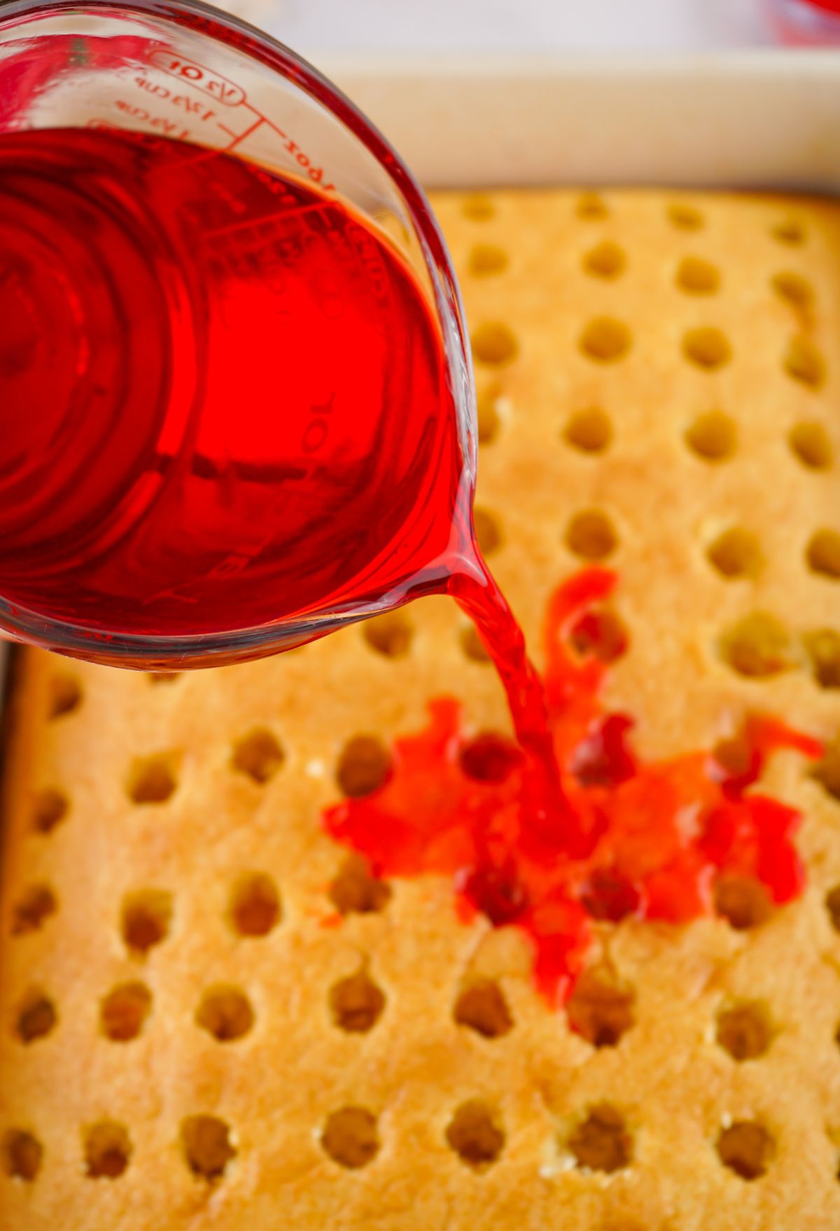 Red Hot Fireball Poke Cake | Easy Everyday Recipes