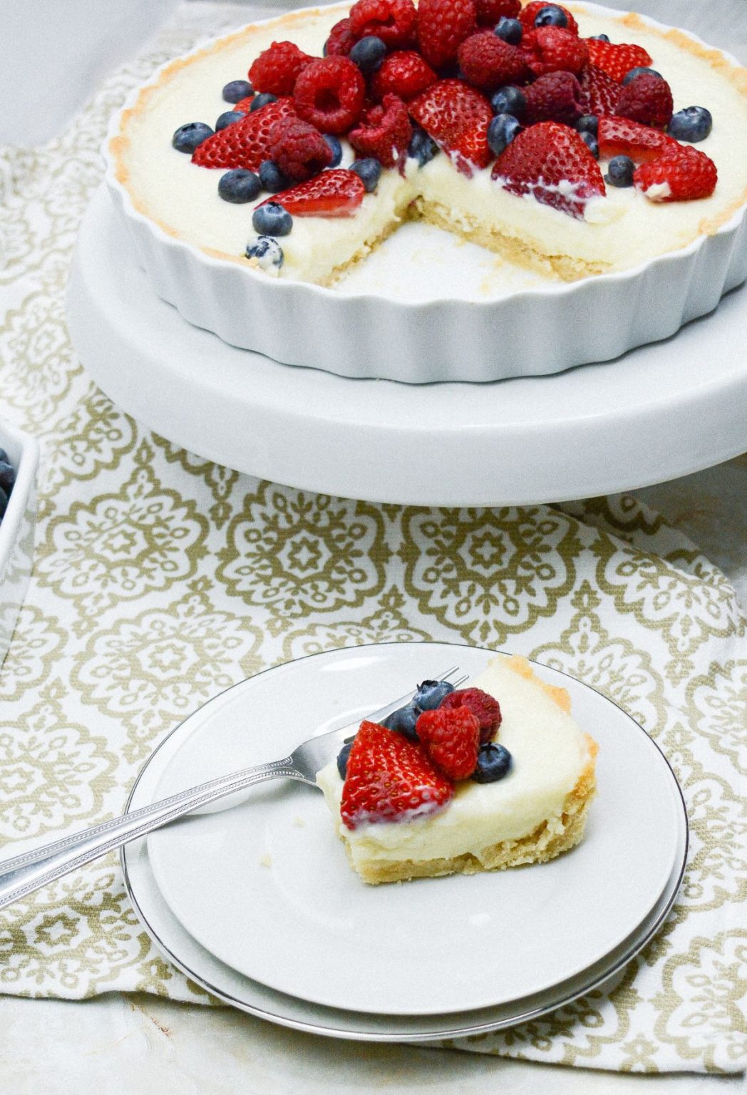 Mixed Berry Tart With Custard Recipe | Easy Everyday Recipes